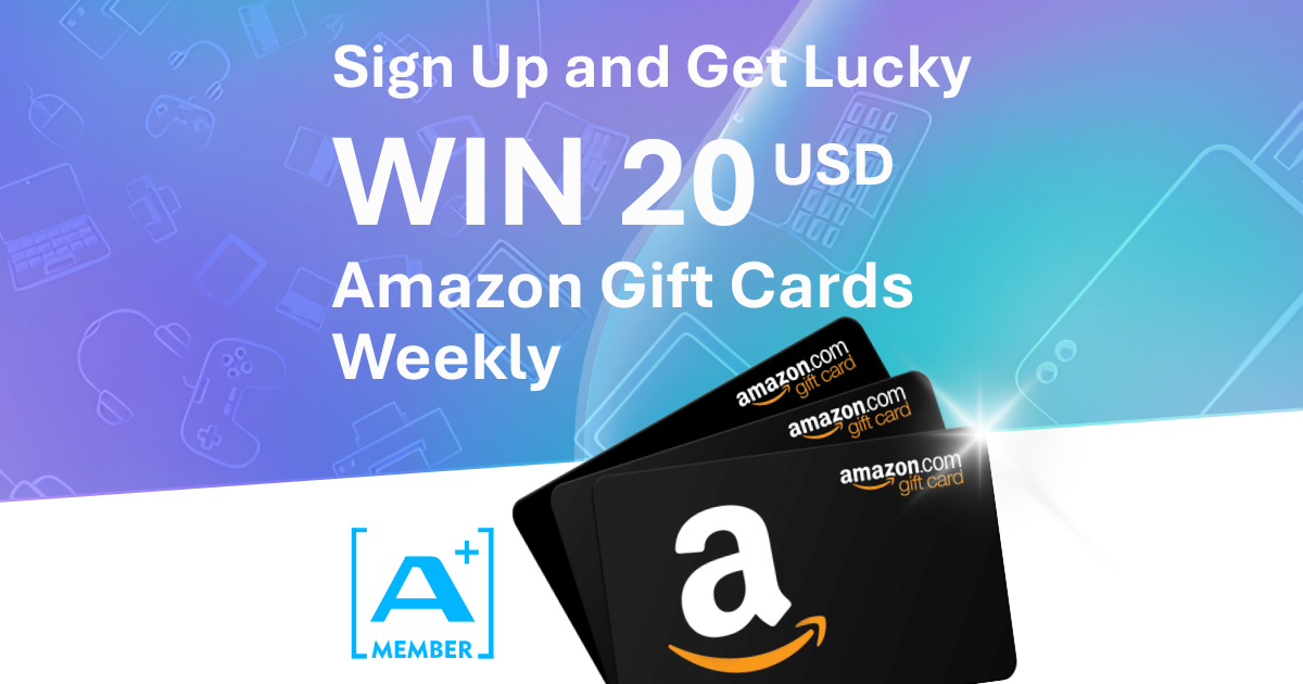 Sign Up & WIN Amazon Gift Cards Weekly | ADATA A+ Member
