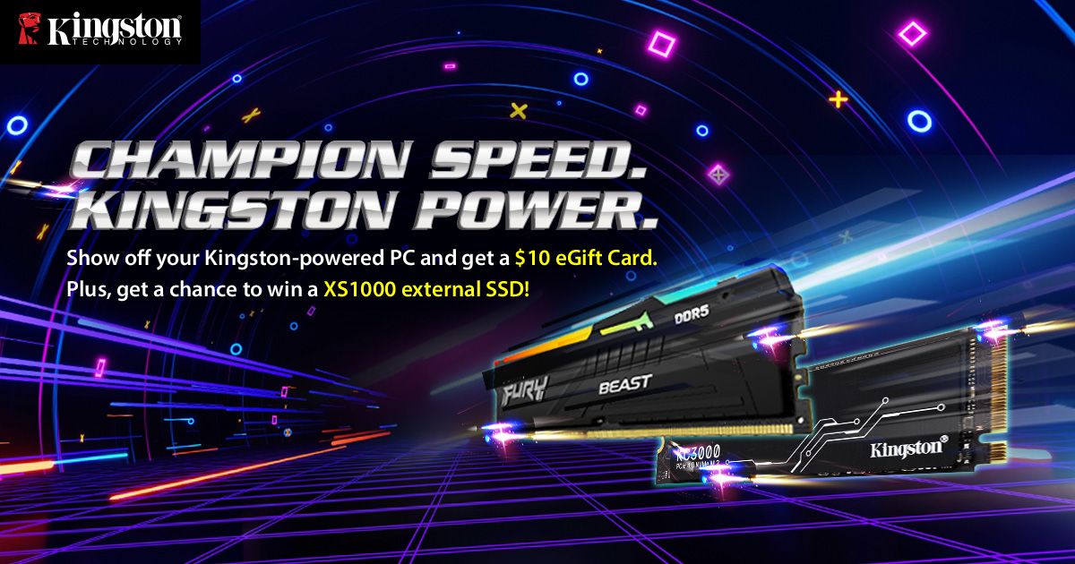 Champion Speed. Kingston Power.