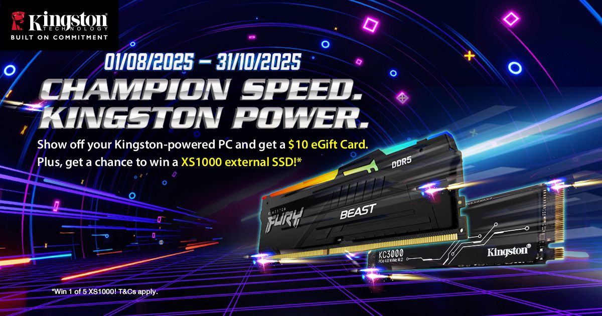 Champion Speed. Kingston Power.